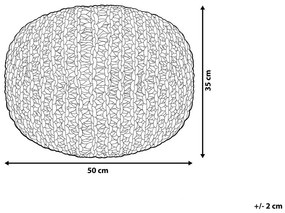 Žlutý polštář na sezení 50x35 cm CONRAD II Beliani