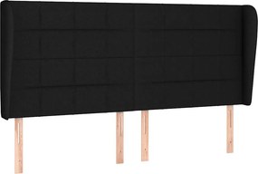 Box spring postel s matrací černá 160x200 cm textil 3127975
