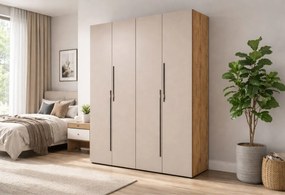 Skříň 4D 160 cm dub appalačský / kašmír Space