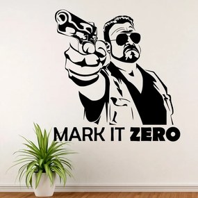 Big Lebowski Mark It Zero - vinylová samolepka na zeď 103x100cm