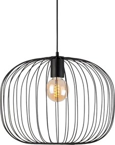 Lustr na lanku OVELLA 1xE27/15W/230V pr. 46 cm černá