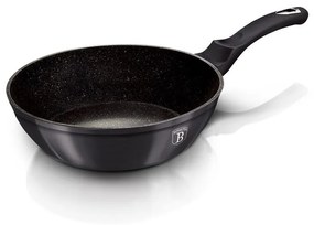 BERLINGERHAUS Pánev s poklicí s mramorovým povrchem 24 cm Carbon PRO Line BH-6895