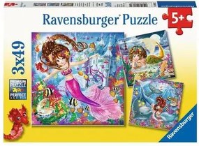 Ravensburger Mořské víly - 3x49 dílků / od 5 let