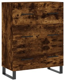 Skříň highboard kouřový dub 69,5 x 34 x 180 cm kompozitní dřevo - Default Title