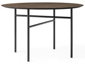 Snaregade Dining Table, ø138 cm tmavě mořený dub Audo (MENU)