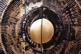 Designová komoda Venetia 177 cm černo-zlatá
