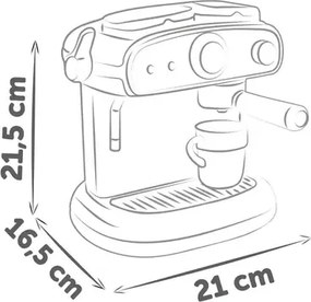 SMOBY Kávovar Espresso černá/stříbrná / Hra na profese / Zvukové a svě