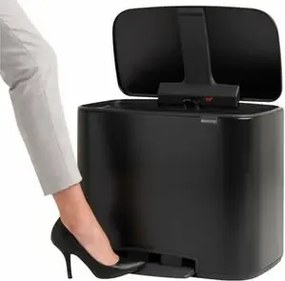 Brabantia Bo Pedálový odpadkový koš 36 L černá / 54 x 44 x 36.3 cm