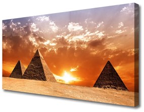 Obraz na plátně Pyramidy Architektura 125x50 cm