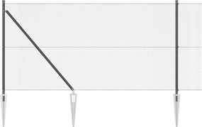 Svařované drátěné ploty s hroty 50 x 1 m Ocel potažená PVC Šedá 3352233