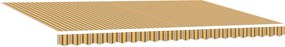 Stahovací markýza Vícebarevný 500 × 300 cm Polyester a hliník 3331301