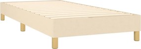 Box spring postel s matrací krémová 90x190 cm textil 3140742