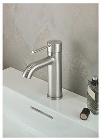 Grohe Essence - Páková umyvadlová baterie s odtokovou garniturou, S-Size, supersteel 23589DC1