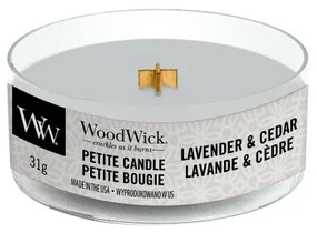 WoodWick Svíčka Petite Lavender & Cedar, 31 g