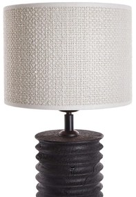 Butlers GROOVED Stolní lampa 36 cm - černá/krémová