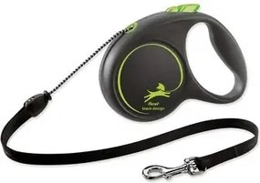 Flexi Black Design M lanko 5m černo-zelené / Vodítko