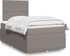 Box spring postel s matrací taupe 120x190 cm textil 3291992