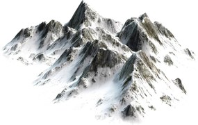 Fototapeta - Hory pokryté sněhem (152,5x104 cm)