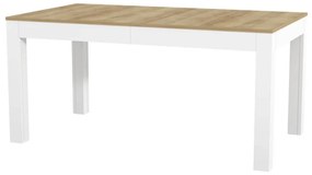 MAXIVA Jídelní stůl rozkládací - VENUS, 160/206/253/300x90, dub riviéra/matná bílá