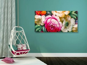 Obraz pestrobarevný svět květin Varianta: 100x50