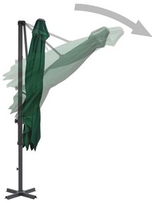Konzolový slunečník s hliníkovou tyčí 250 x 250 cm zelený - Default Title