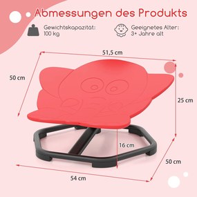 Costway Senzorické otočné křeslo Dětské 360° Dětské otočné křeslo Carousel
