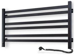 Navin Koupelnový žebříkový radiátor s term. AVANGARD 316W/230V 50,6cm IP44 černá pravá 12-228053-9050