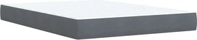 Box spring postel s matrací tmavě šedá 160x200 cm samet 3287783
