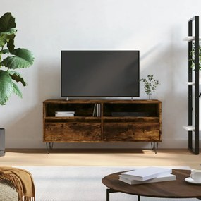 TV skříňka kouřový dub 100 x 34,5 x 44,5 cm kompozitní dřevo - Default Title