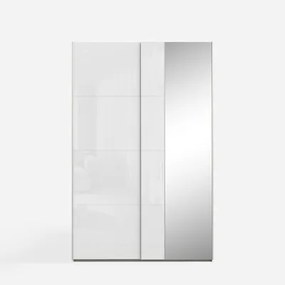 Zrcadlová skříň s posuvnými dveřmi FITIO lesk 150 cm