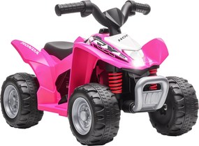AIYAPLAY Elektrický čtyřkolka pro děti ve věku 18-36 měsíců s licencí HONDA, 6V bateriový vůz s LED světlomety, klaksonem, rychlostí 2,8 km/h, rozměry