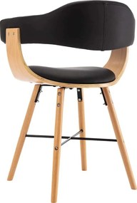 vidaXL Jídelní židle 4 ks krémové umělá kůže a ohýbané dřevo [279493] Barva: Tmavě šedá