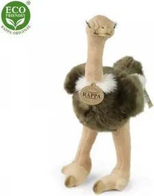 RAPPA Plyšový pštros emu 32 cm / ECO-FRIENDLY / od 0 měsíců