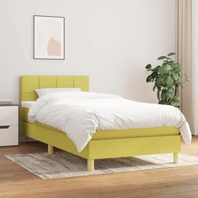 vidaXL Box spring postel s matrací 90x190 cm textil [3140578] Barva: světle šedá