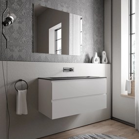Koupelnová skříňka AVA 100 cm s umyvadlem z minerálního odlitku BRUXELLES
