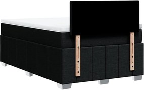 Box spring postel s matrací černá 120x190 cm textil 3287002