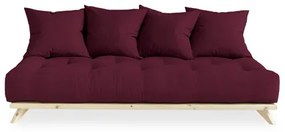sofa SENZA by Karup - 90*200 cm natural (přírodní) + futon bordeaux 710