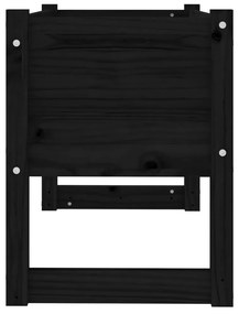 Truhlík Černá 78x40x52 cm masivní borové dřevo - Default Title