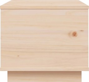 vidaXL Konferenční stolek 40 x 50 x 35 cm masivní borové dřevo [813410] Barva: Šedá