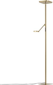 Moderní stojací lampa mosazná vč. stmívatelné LED - Divana