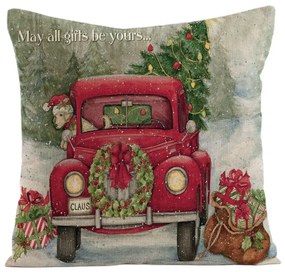 Vánoční povlak na polštář JINGLEVAN 45x45 cm, barevný