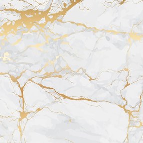 Ozdobný paraván Světle zlatý mramor - 145x170 cm, čtyřdílný, klasický paraván