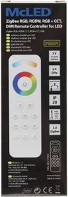 ZigBee dálkové ovládání McLED pro RGB RGB+W RGB+CCT LED pásky ML-917.552.22.0
