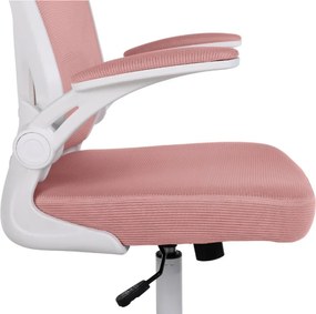 Dětská otočná židle Neoseat LEXI — látka, růžová