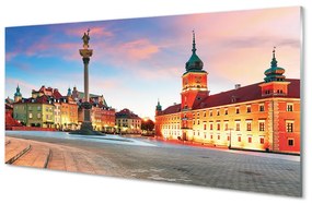 akrylový obraz Sunrise Varšava Staré Město 100x50 cm