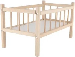 Dřevěná postýlka pro panenky 49 × 28 × 28 cm / Postýlka pro panenky /