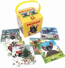 AKIM Pexeso Krtek v krabičce s úchopem / 64 kartiček