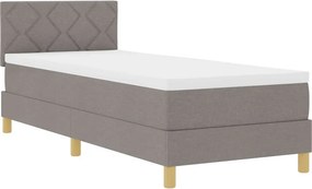 Postel s boxspringem s polštářem Taupe 80 x 200 cm textil 3338955