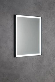 Sapho Sapho, SORT zrcadlo s LED osvětlením 60x80cm, bezdotykový IR senzor, 2700-6500K, černá mat, ST080S