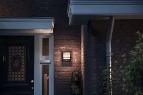 Philips Petronia IR 12W Antracitová / LED venkovní nástěnné svítidlo s